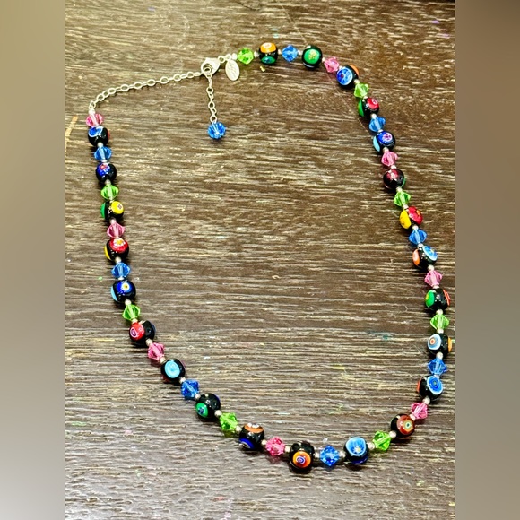 lucky clover | Jewelry | Lucky Clover Millefiori Colorful Necklace With ...